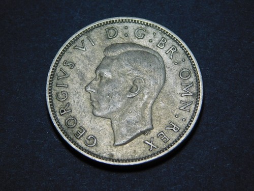 VINTAGE KING GEORGE VI 1949 TWO SHILLINGS UK GREAT BRITAIN ENGLAND COIN ...