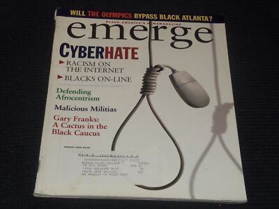 1996 AUGUST EMERGE MAGAZINE - CYBERHATE FRONT COVER - E 4875 | eBay