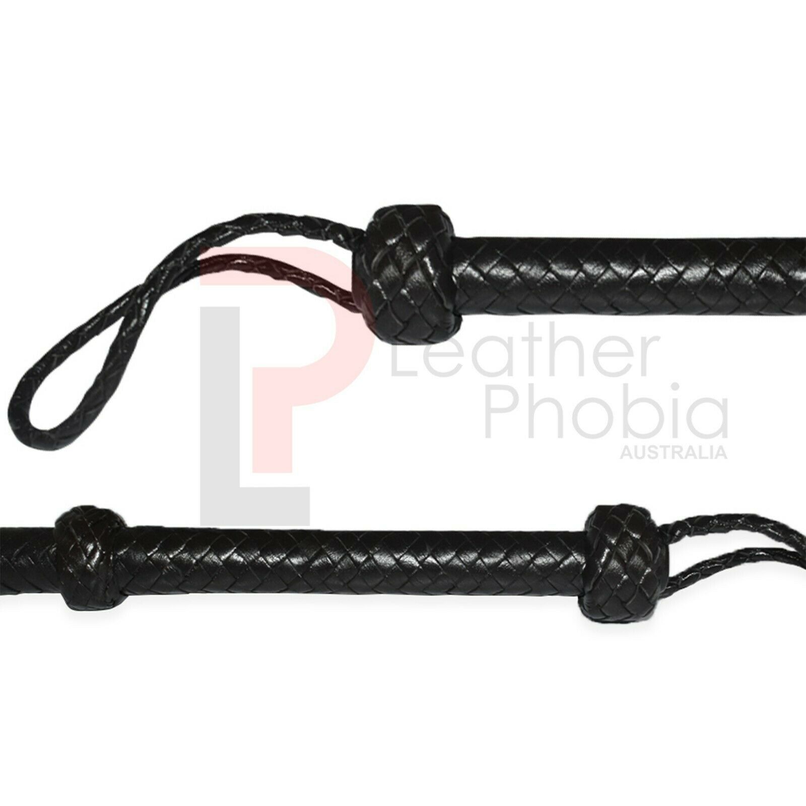 Bullwhips 08 Feet, 12 Plaits Dark Brown Genuine Cowhide Leather Rope ...