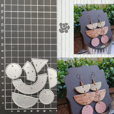 Earring DIY Metal Cutting Dies Scrapbook Emboss Template Craft Decor ...