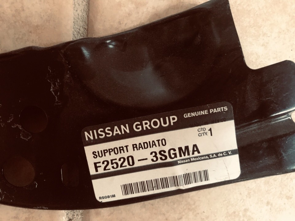 Genuine OEM 2013-19 Nissan Sentra F2520-3SGMA Passenger Outer Radiator ...