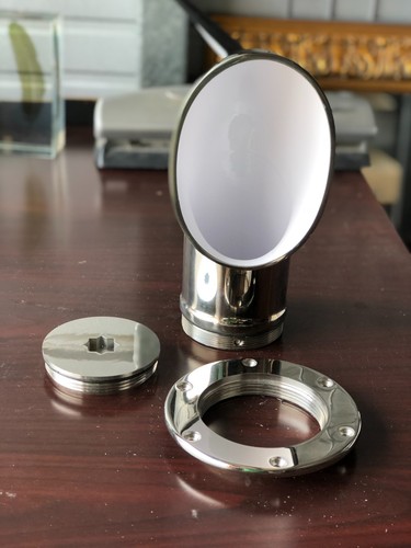 (1) 3" Oval Cast Stainless Steel Dorade Cowl Vent with Deck Plate | eBay
