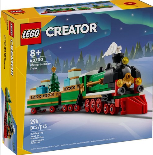BRAND NEW LEGO SET #40700 CREATOR WINTER HOLIDAY TRAIN GWP 294 PIECES ...