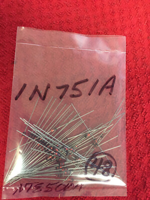 1N751A SAME AS NTE5010A DIODE ZENER 5.1V 500 MV DO35 48 PCS---- | eBay