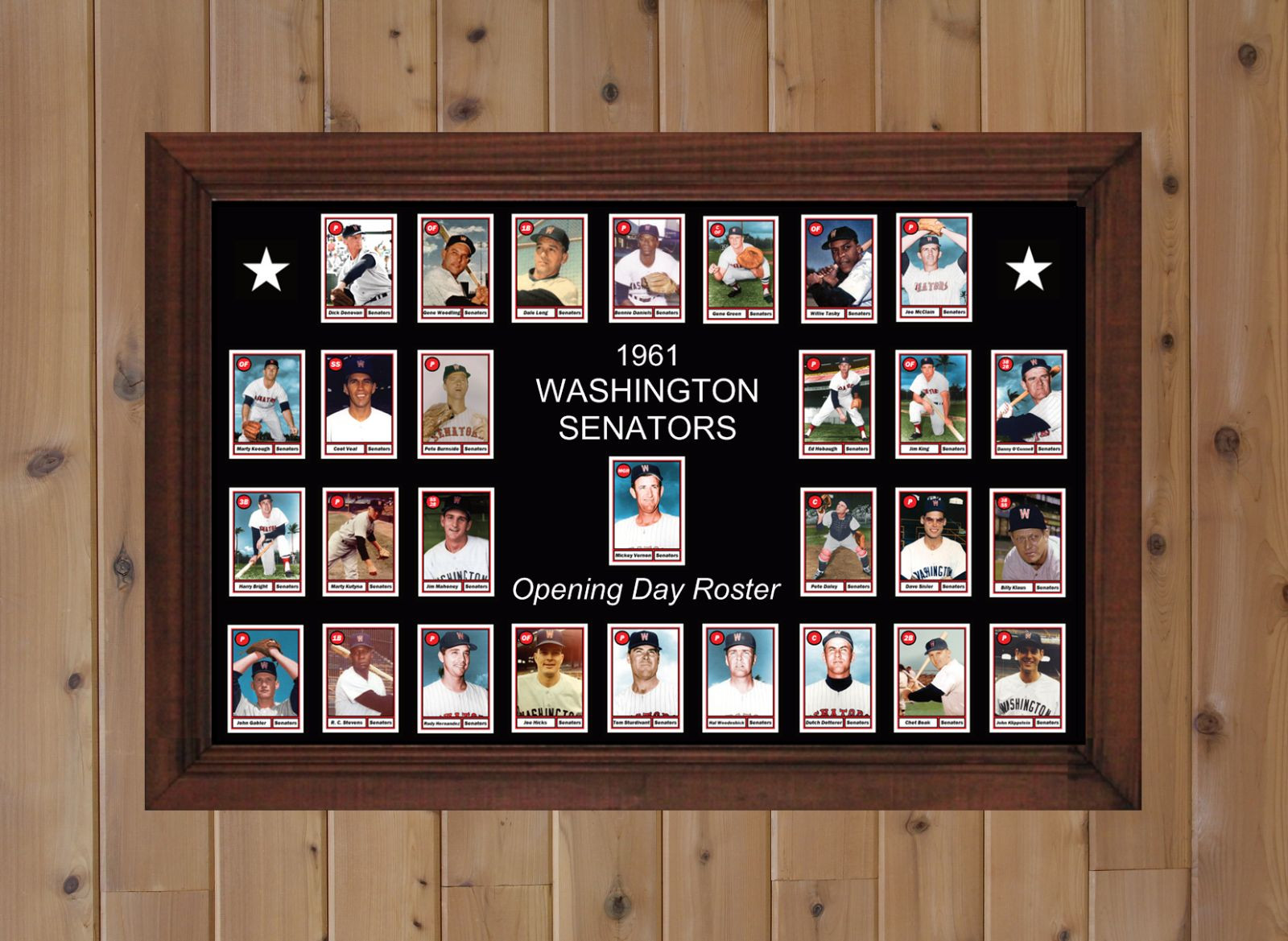 1961 WASHINGTON SENATORS Opening Day POSTER Man Cave Decor Art Fan Xmas ...