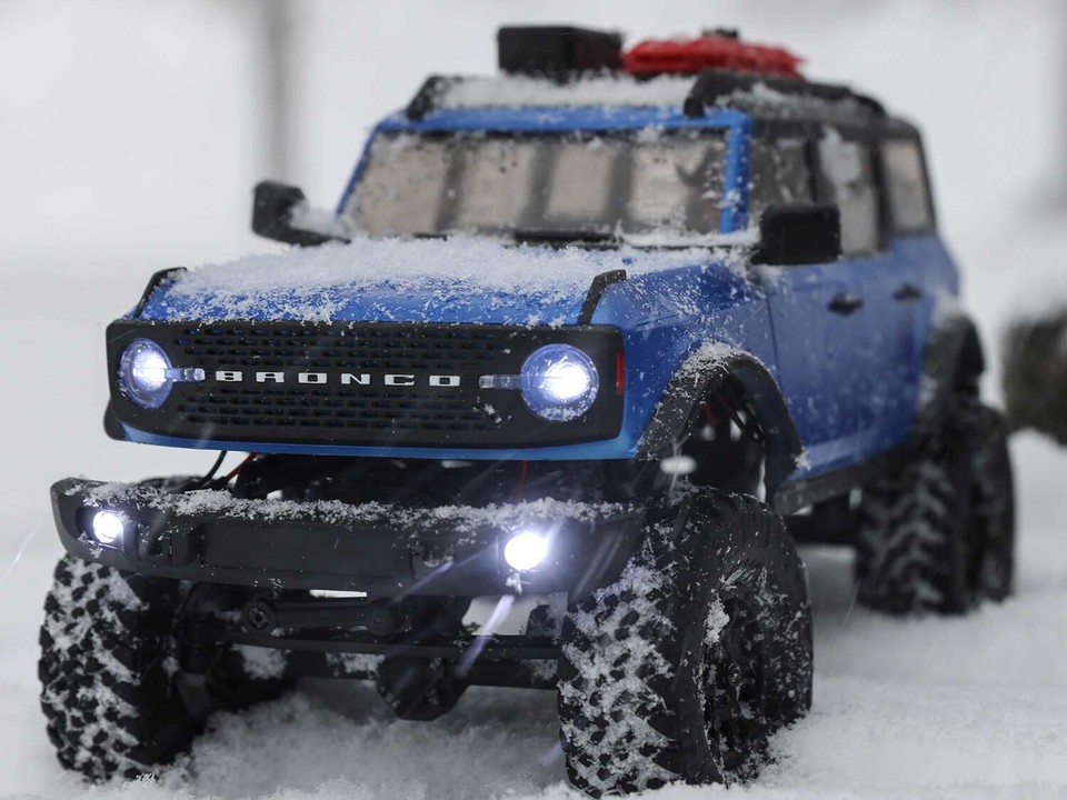 Axial 1/24 SCX24 2021 Ford Bronco 4WD Truck Brushed RTR, Blue C ...