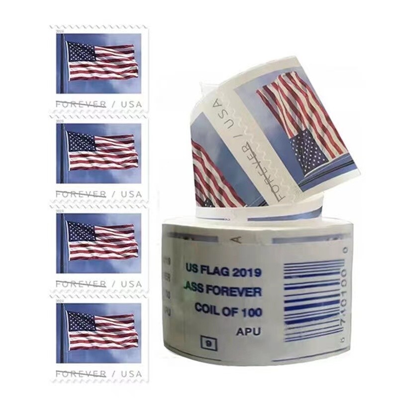 2019 Forever, U.S. FREEDOM FLAG - Mint NH - Coil from Sheet of 100 ...