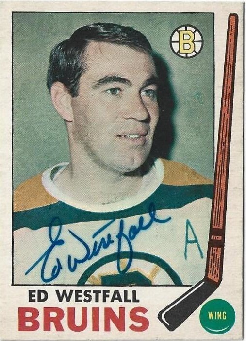 Ed Westfall Signed 1969-70 O-Pee-Chee Hockey Card #29 Boston Bruins | eBay
