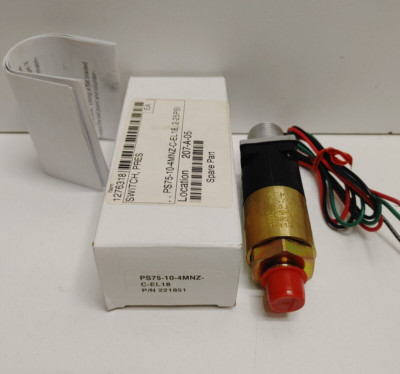 NEW OLD STOCK! GEMS 1/4" 5-25 PSI PRESSURE SWITCH PS75-10-4MNZ-C-EL18 ...