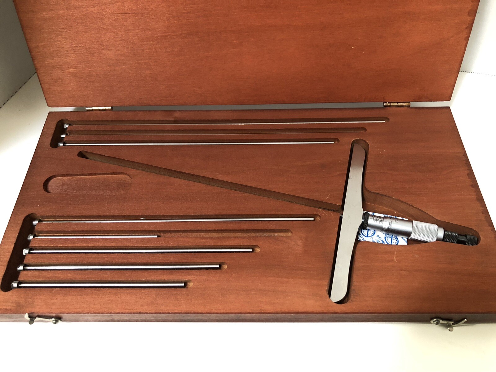 STARRETT 445DZ-9RL Micrometer Depth Gauge, Ratchet Thimble, 0-9” RANGE ...