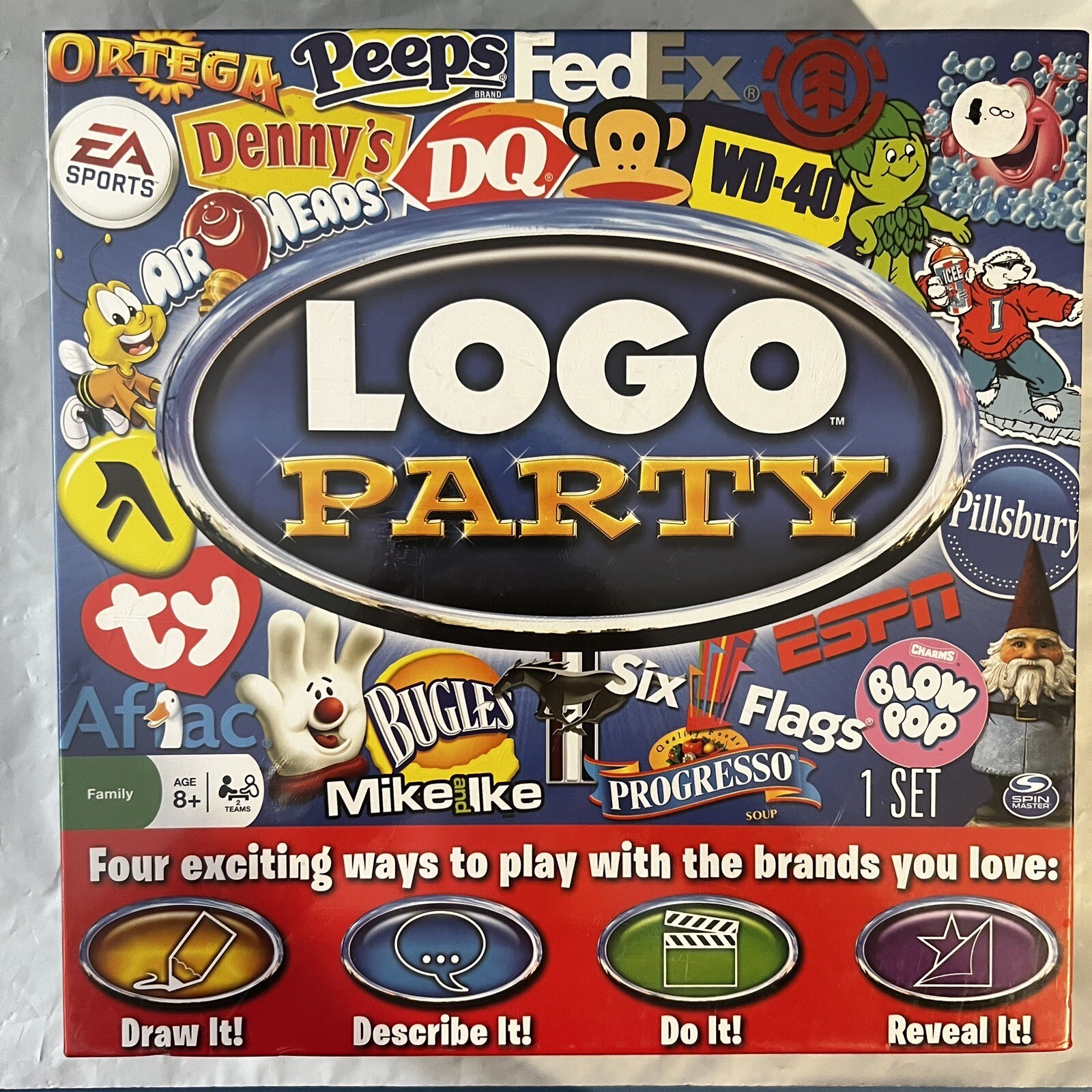 Spin Master Logo Party Board Game Family 8 for sale online | eBay