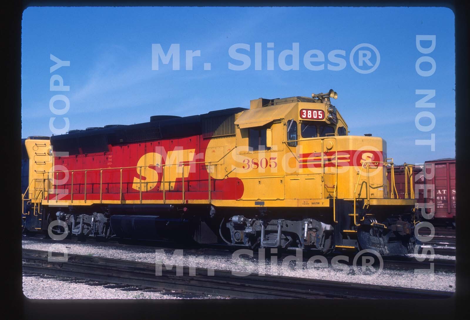 Original Slide ATSF Santa Fe Kodachrome Paint GP40X 3805 Chicago IL 1987 | eBay