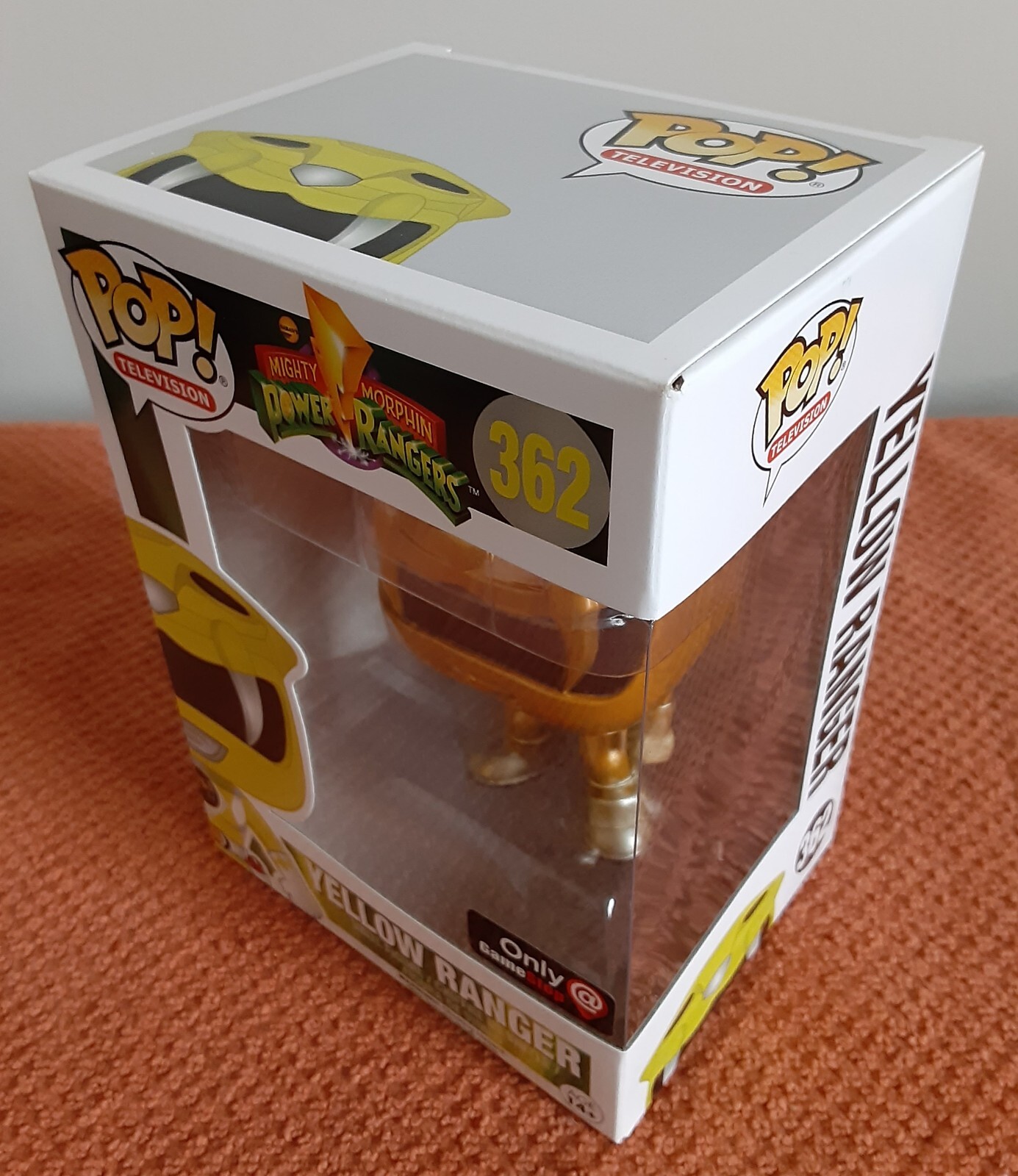 Funko Pop Yellow Ranger (Gold) #362 Gamestop Exclusive | eBay