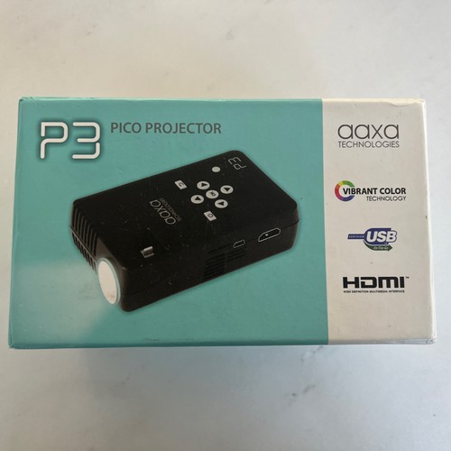 AAXA P3 Pico Pocket Projector - 50 Lumens LED, Media Player, HDMI ...