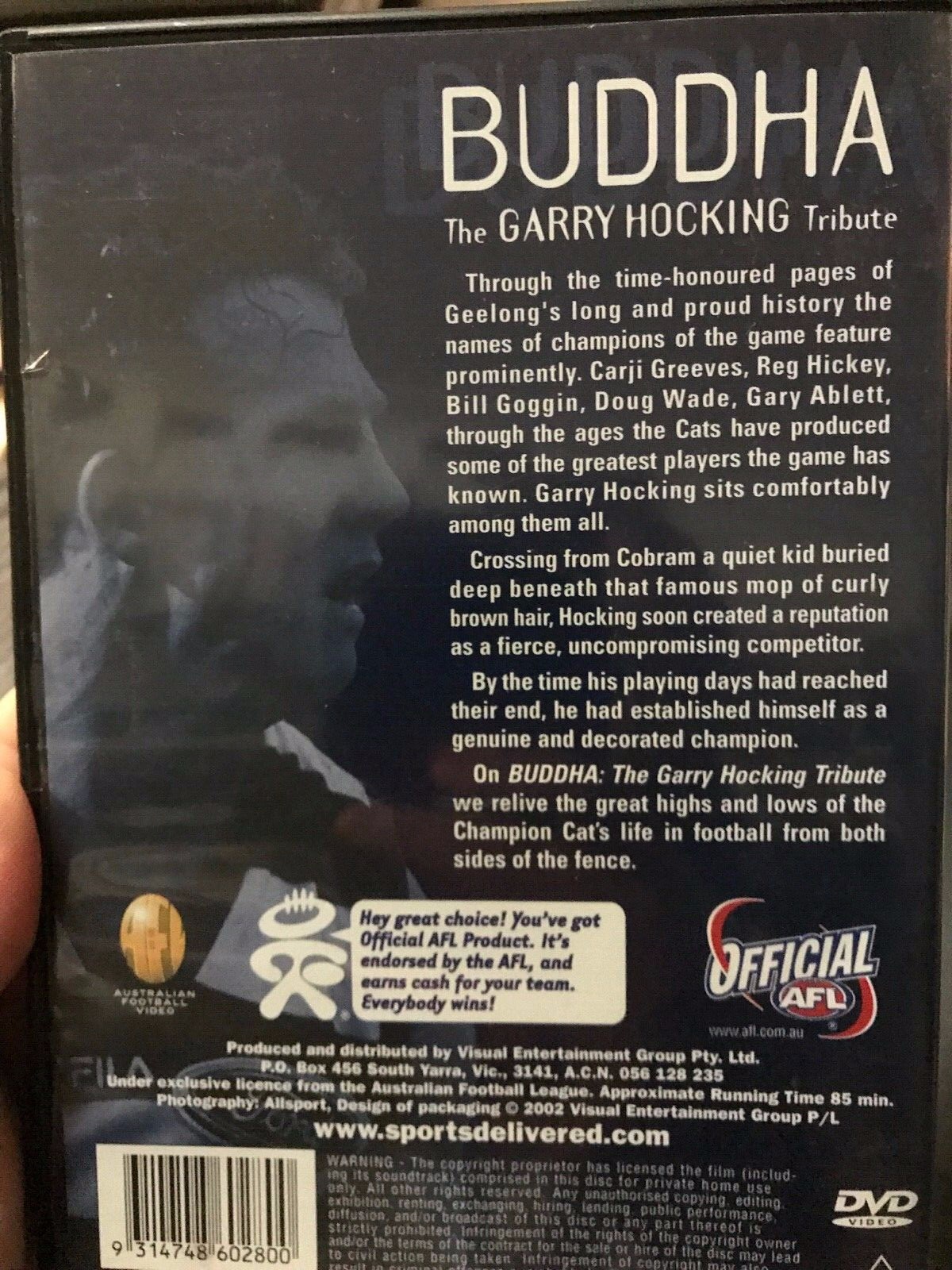 AFL : Buddha - The Garry Hocking Tribute region 4 DVD (Geelong Cats ...