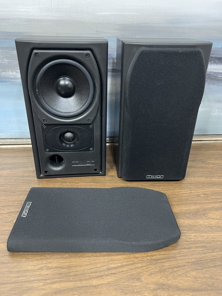 Mission 732 2-Way Reflex Bookshelf Speakers 25-75 Watts 8 Ohms - Pair ...