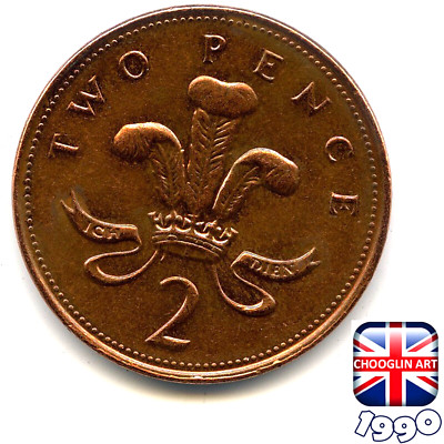 A BRITISH 1990 ELIZABETH II TWO PENCE 2p coin, 36 Years Old! | eBay UK