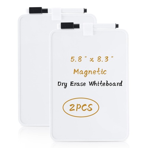 Small Dry-Erase Board for Magnet Attachable,5.8" x8.3”Mini WhiteBoards ...