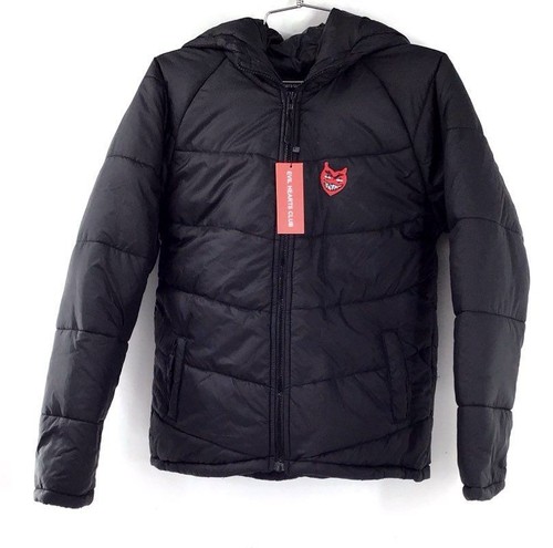 NWT Evil Hearts Club Men's Black Hooded Puffer Jacket - Size XS | eBay