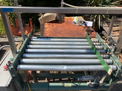 Powered Indexing Roller Conveyor, internal roller drive motor with PLC ...