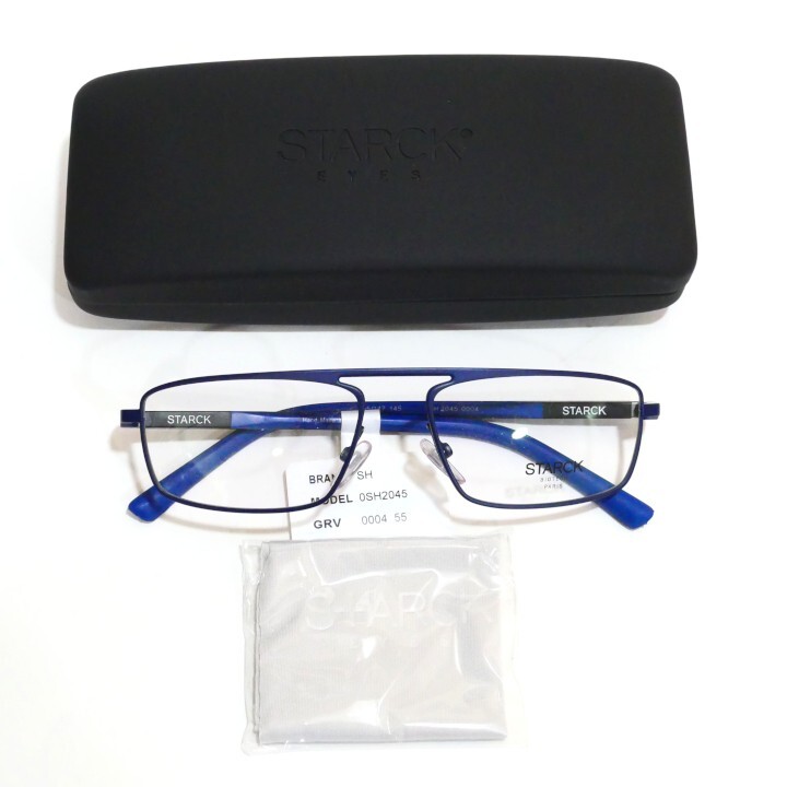 STARCK EYES SH2045 0004 BIOTECH Eyeglass Frame Blue & Black NEW | eBay