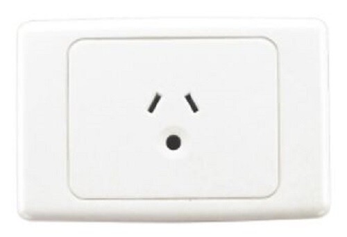 Clipsal 2000-SERIES AUTOSWITCHED SINGLE SOCKET 1Pole 10A 3-Pin Round ...