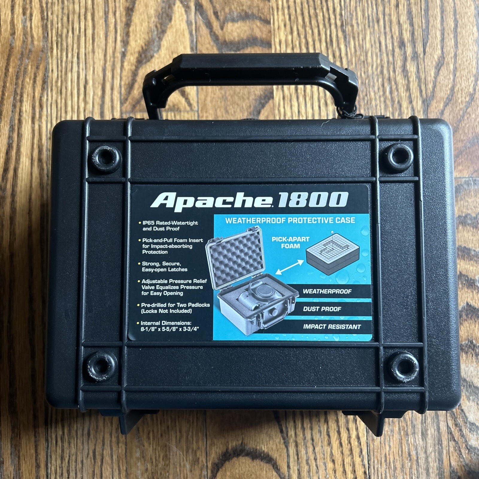 APACHE 1800 WATERPROOF DUST PROOF PROTECTIVE CASE CAMERA GUN IMPACT ...