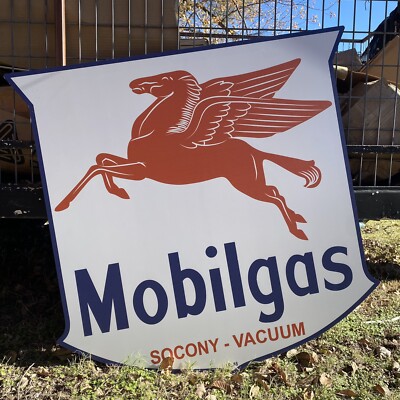 42in Mobilgas Pegasus Gas Oil Vintage Style Repop Sign | eBay