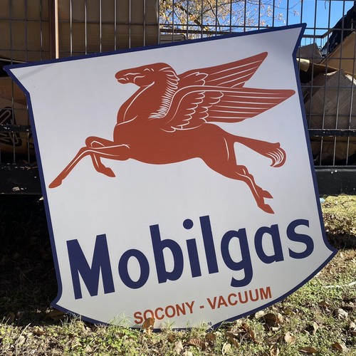 42in Mobilgas Pegasus Gas Oil Vintage Style Repop Sign | eBay