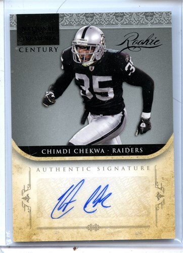 2011 NATIONAL TREASURES CHIMDI CHEKWA ROOKIE AUTOGRAPH 18/25 #221 | eBay