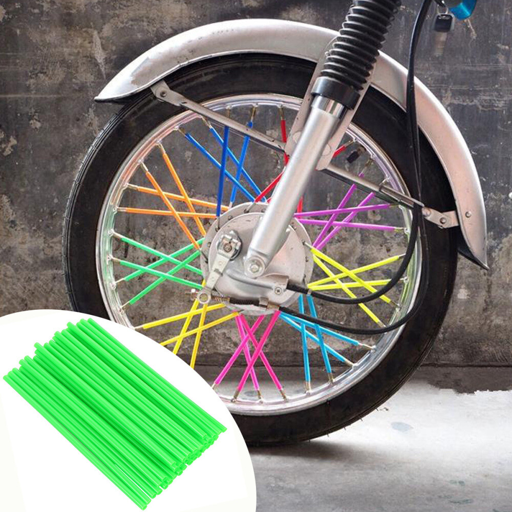 36 Pcs Spoke Bushing Plastic Wheel Wraps Rims Cover Motorcycle ...