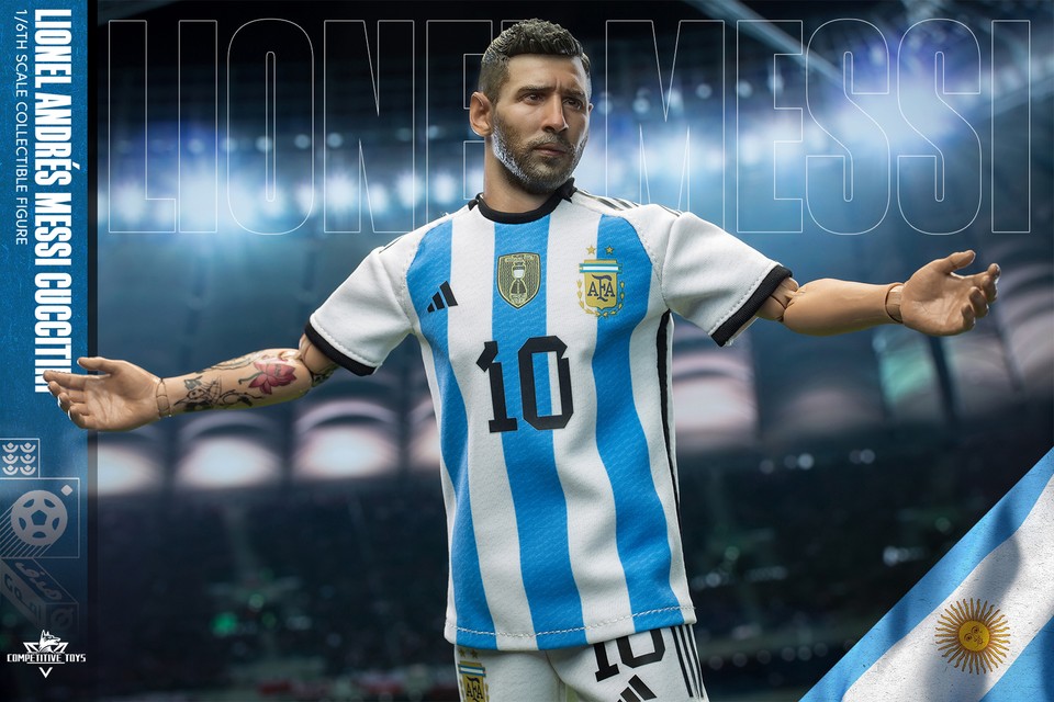 Competitive Toys Com001 1/6 World Cup Messi Soccer Player Action Figure ...