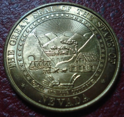 GREAT SEAL OF NEVADA / HOOVER DAM 36TH STATE MEDALLION IN AU CONDITION ...