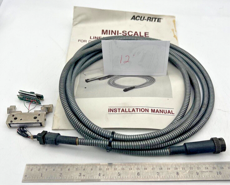 Parts Only 12' 10 .0005" ACU-RITE Mini-Scale Linear Encoder Digital ...