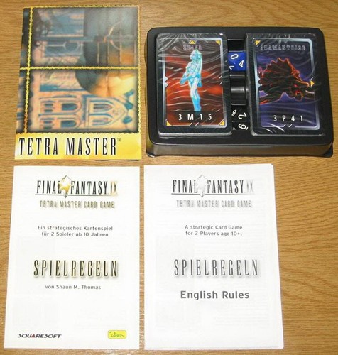 Final Fantasy IX 9 Tetra Master Card Game Squaresoft Limited Edition ...