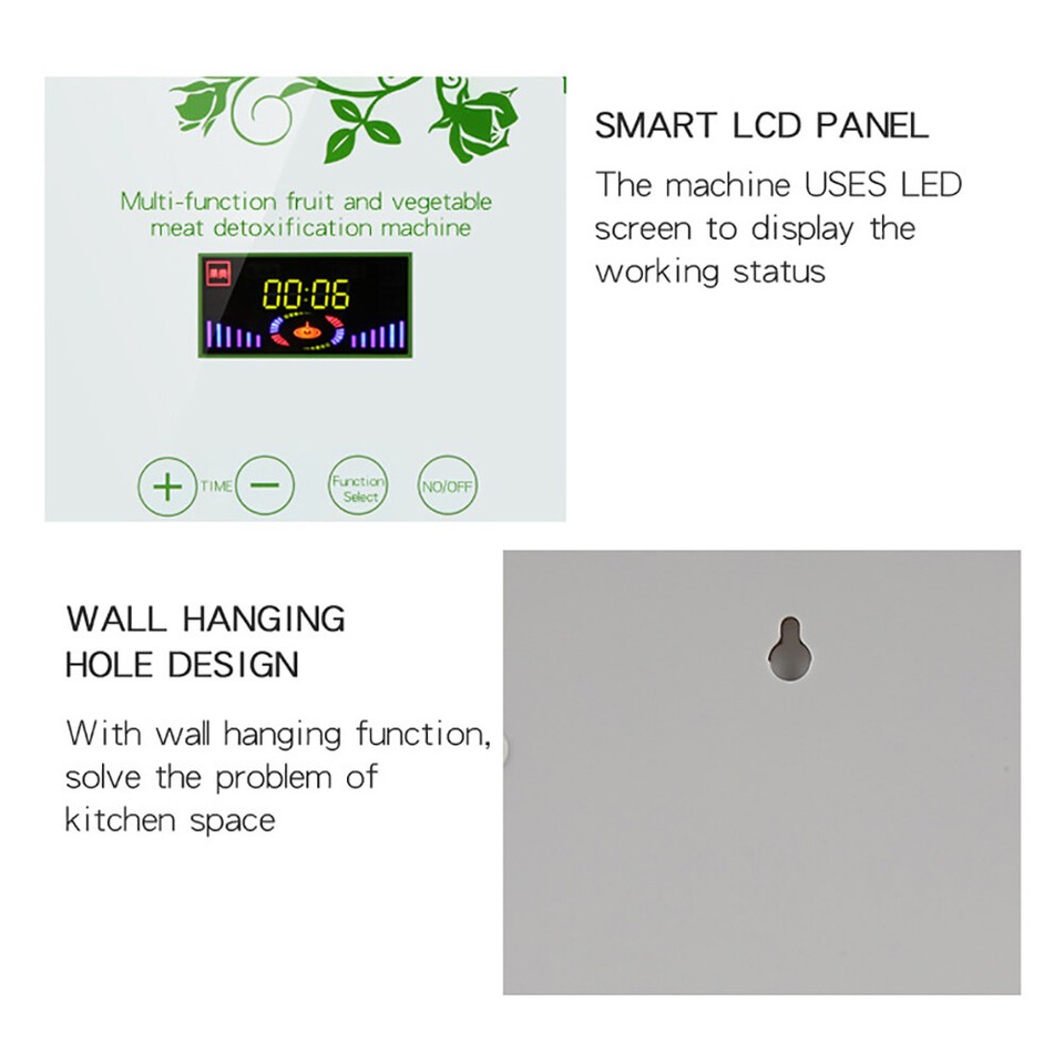 Food Vegetable Sterilizer Ozone Generator Ozonator Air Purifier Water ...