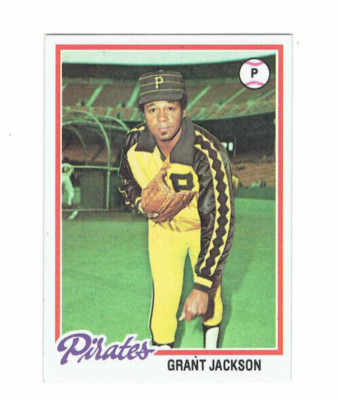 Grant Jackson Pittsburgh Pirates Pitcher #661 Topps 1978 #Baseball Card ...