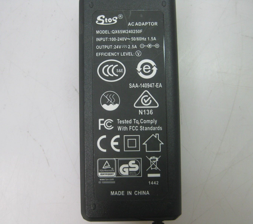 Genuine Stos AC Adapter QX65W240250F 24V 2.5 A | eBay Australia