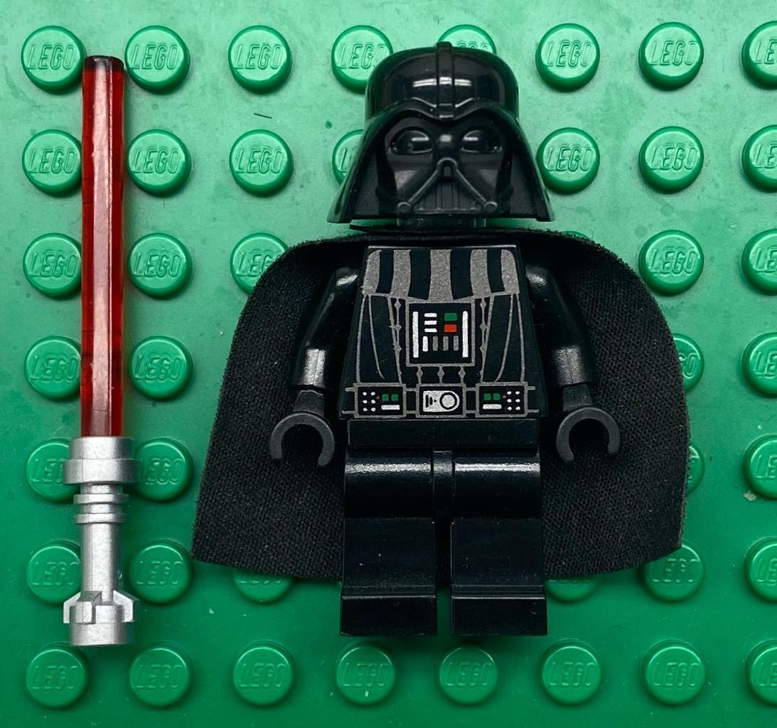 Lego Darth Vader Minifig: Star Wars Figure: w/ Red Lightsaber | eBay