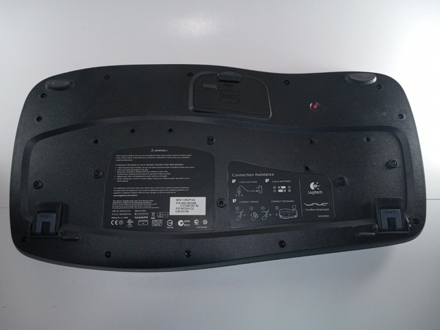 Logitech Wave Wireless Mouse Ergonomic Keyboard RF Receiver 820000396 ...