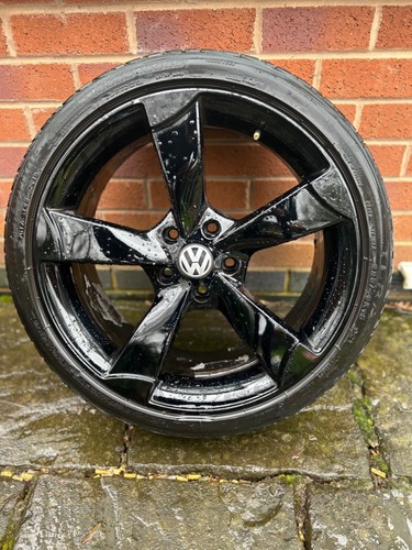 18” X5 TTRS Rotor Style Alloy Wheels Black Audi A3 VW Golf Caddy | eBay