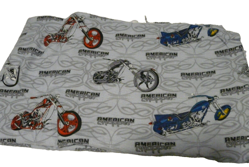 3 Pieces Flannel Fabric American Chopper Springs Industries Motorcycles ...