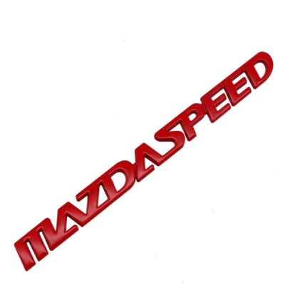 3D Metal Red Car Trunk Lid Badge Emblem Sticker for Mazda 3 MAZDASPEED ...