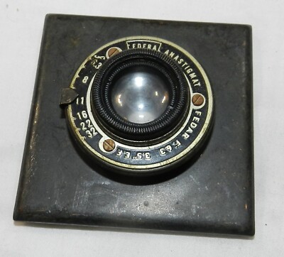 Vintage Federal Anastigmat Fedar f=6.3, 3.5 Inch E.F. enlarger lens | eBay