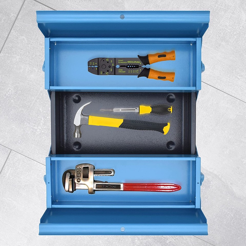 Tool Kit Box for Home & Garage Tool Box Without Tools 3 Compartment ...