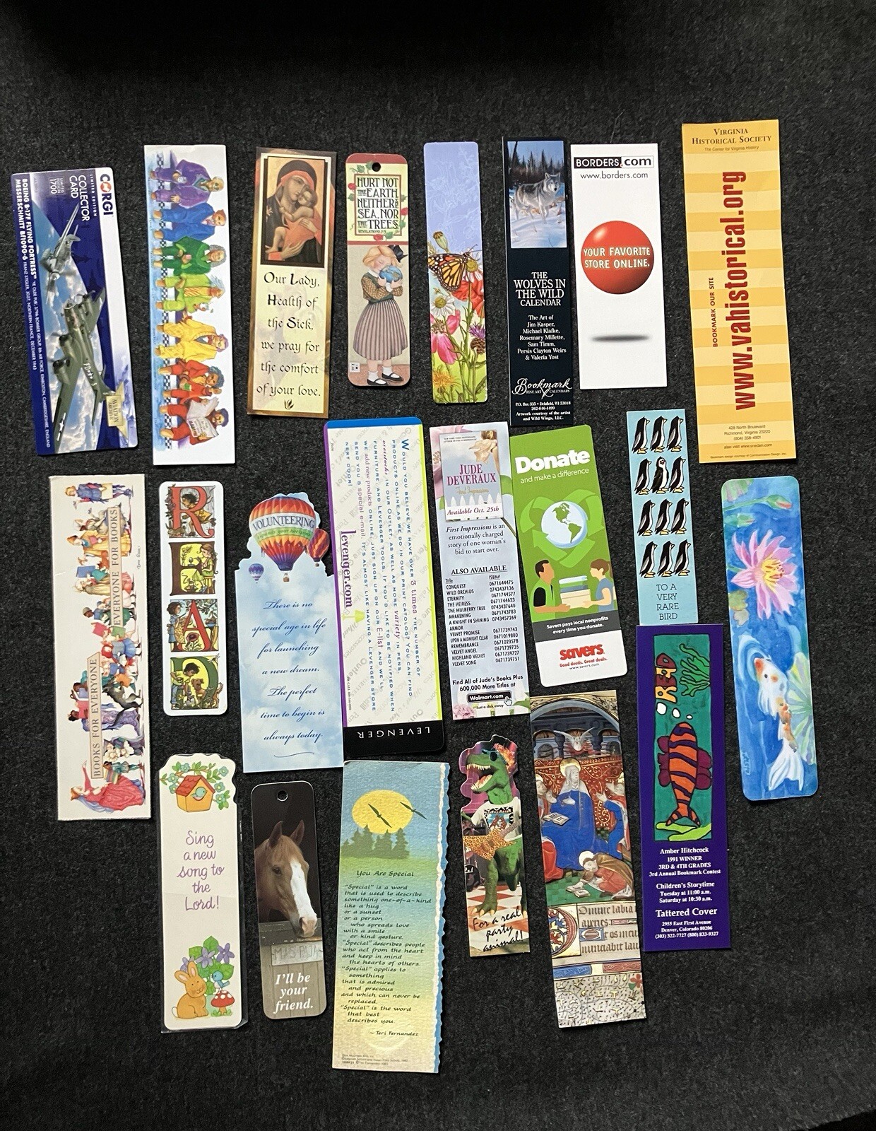 Lot of 22 Paper Bookmarks Color Different 90s Etc | eBay