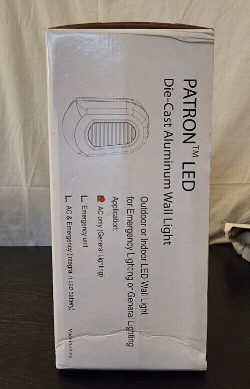 Patron LED Emergency Architectural Wall Light Philips Day-Brite PLACW ...