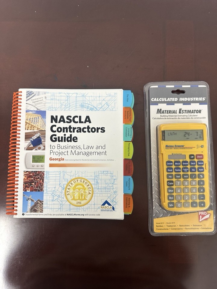 GA GC License Books Pre Tabbed And Highlighted Residential And Light ...