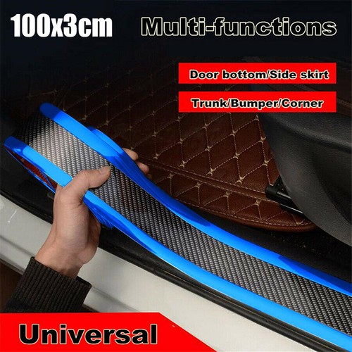 Carbon Fiber Car Door Sill Scuff Cover Plate Sticker Protector Auto ...