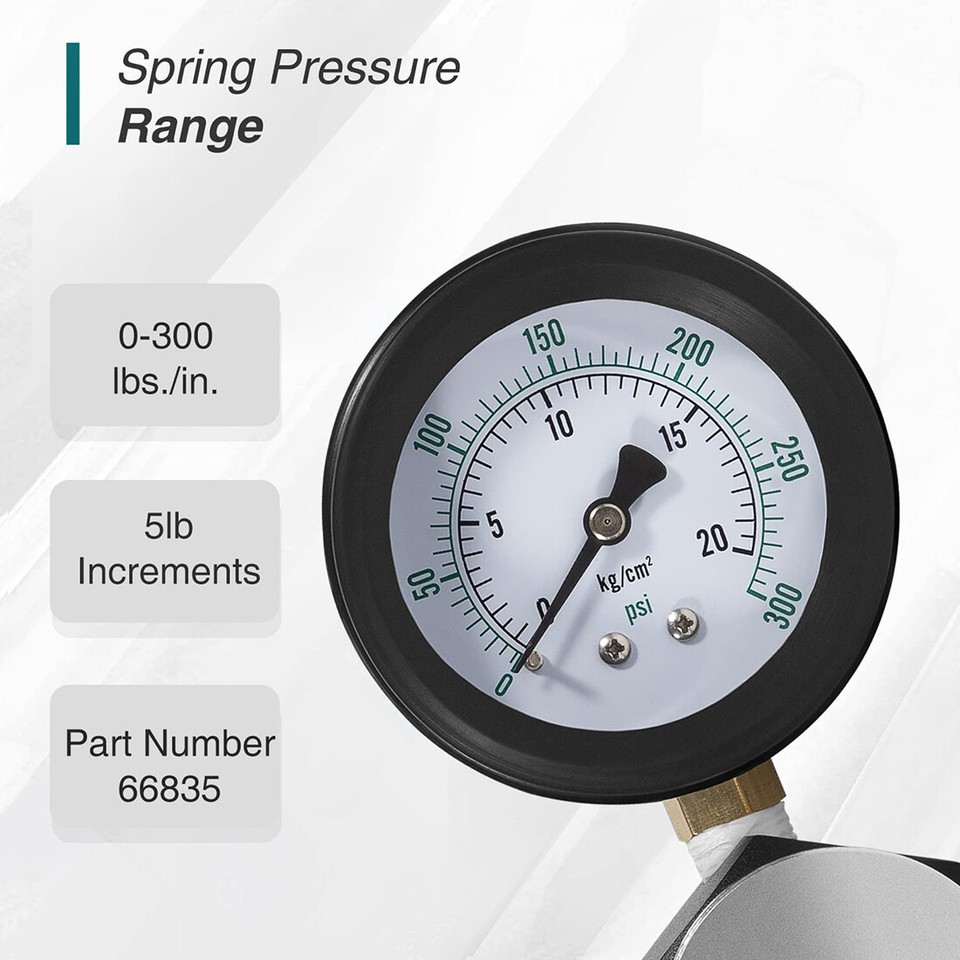 66835 Mini Valve Spring Tester Range 0- 300 LBS 5LB Increments Vise ...